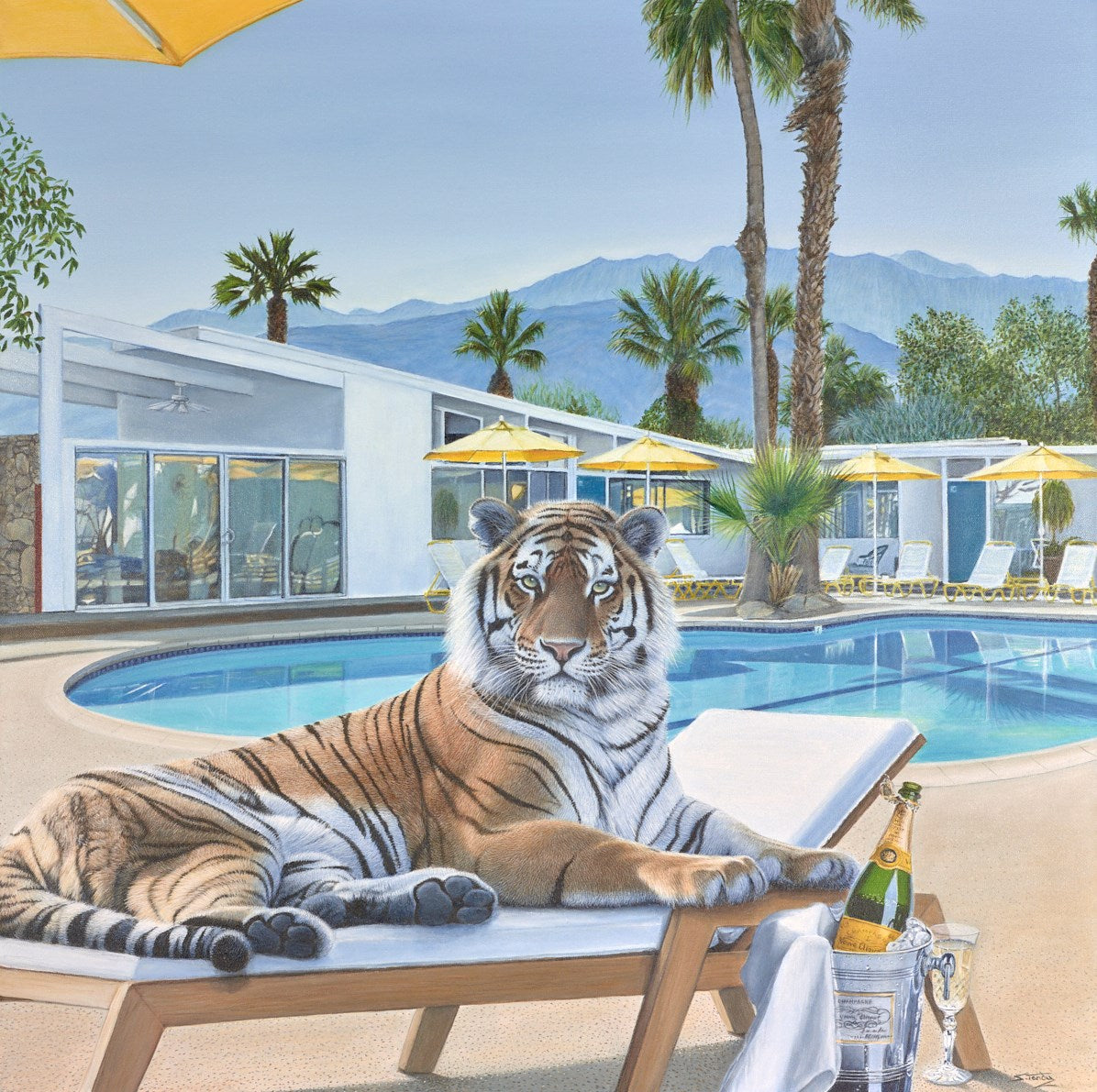 Poolside | Steve Tandy - Clarendon Fine Art