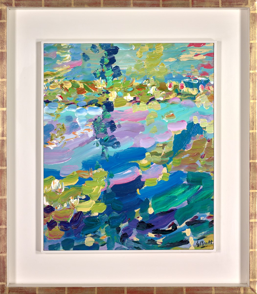 Oil Study Water Lillies | Jeffrey Pratt – Clarendon Fine Art